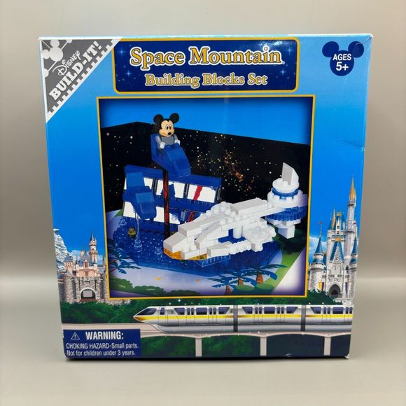 Disney | Toys | New Disney Buildit Space Mountain Building Block Set ...